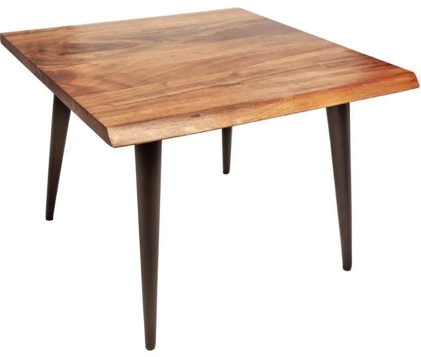OnaDnes -20% Moebel Living Masivní akátový konferenční stolek Logem 60 x 60 cm