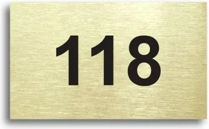 ACCEPT Číslo na dveře - typ 03 (50x30mm) - bílá tabulka - barevný tisk