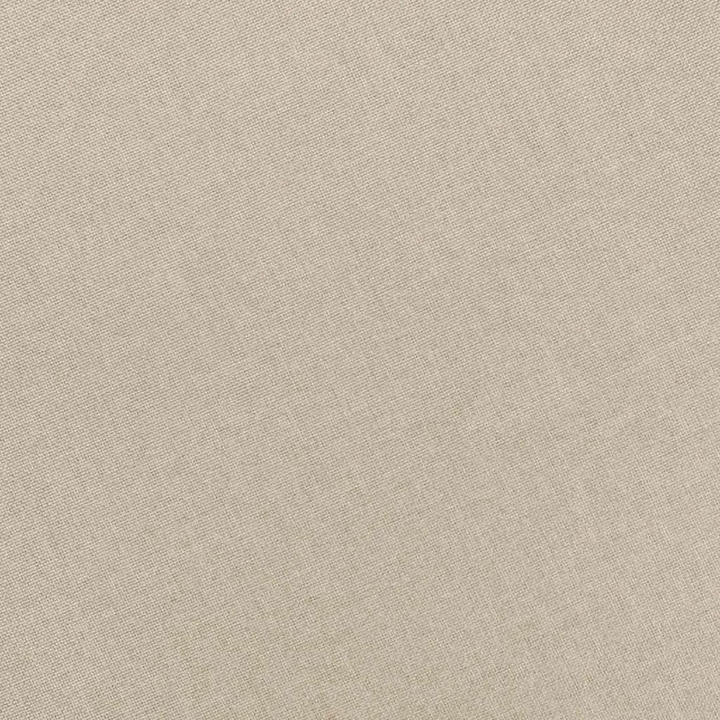 Křeslo s podnožkou krémové textil 320160