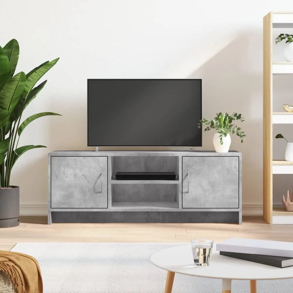 TV skříňka betonově šedá 102x30x37,5 cm kompozitní dřevo