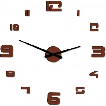 Nástěnné hodiny samolepicí velké Moderní hodiny | SENTOP 12P021 PLEXI 2D