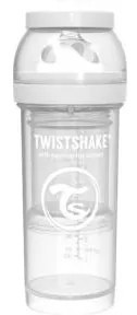 Twistshake Kojenecká láhev Anti-Colic 260 ml Bílá