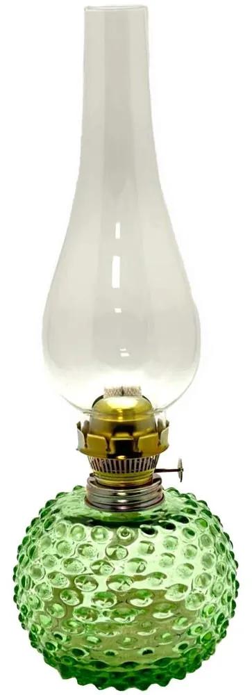 Floriánova huť | Petrolejová lampa EMA 38 cm světle zelená | FL0039