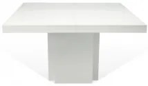 TH Jídelní stůl DESCRIPTIVE 150 cm (Bílá (lesk), bílá)