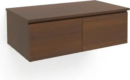 Koupelnová skříňka s krycí deskou SAT B-Way 119x30x45 cm ořech mat BWAY120NUTD