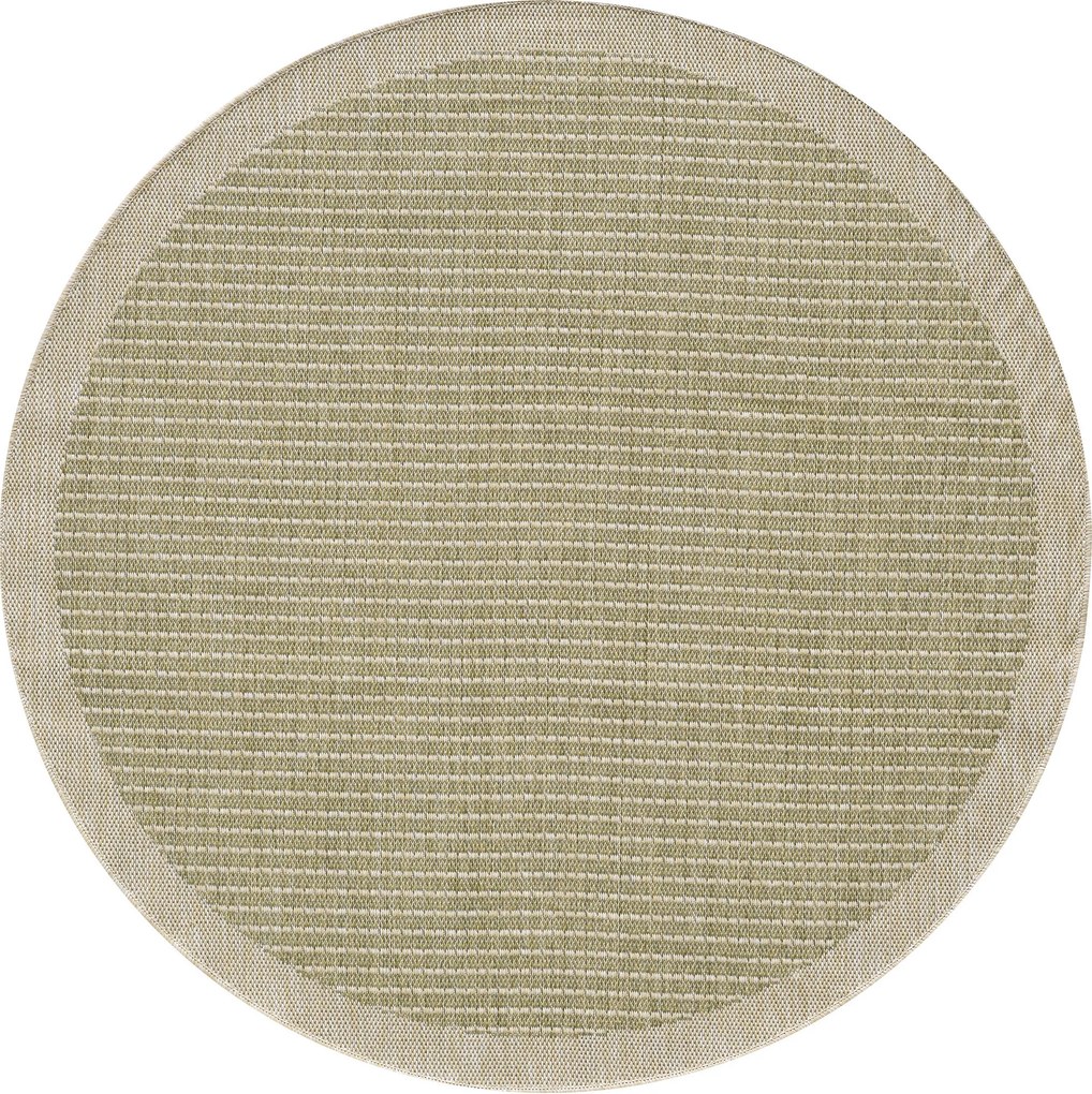 Ayyildiz, Kusový koberec Giza 1410 Green kruh, 200x200 (průměr) kruh, zelená, chodba / předsíň
