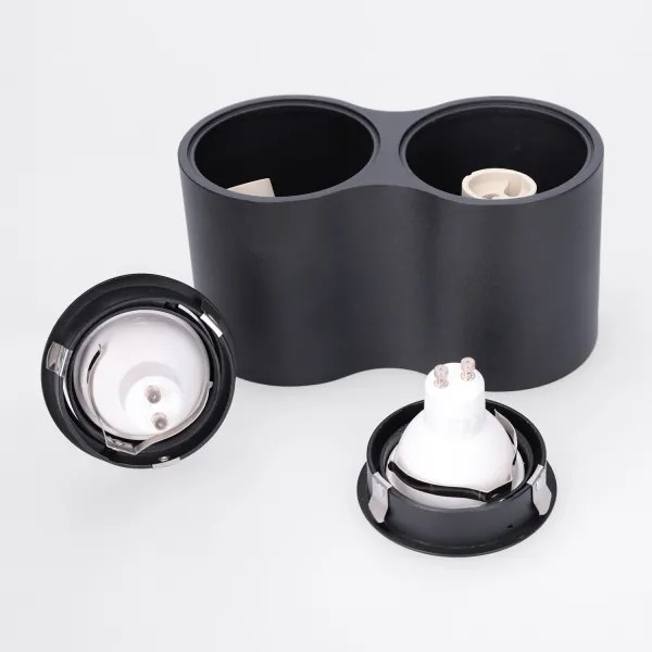 BRILAGI - Bodové svítidlo MIA DOUBLE 2xGU10/30W/230V černá