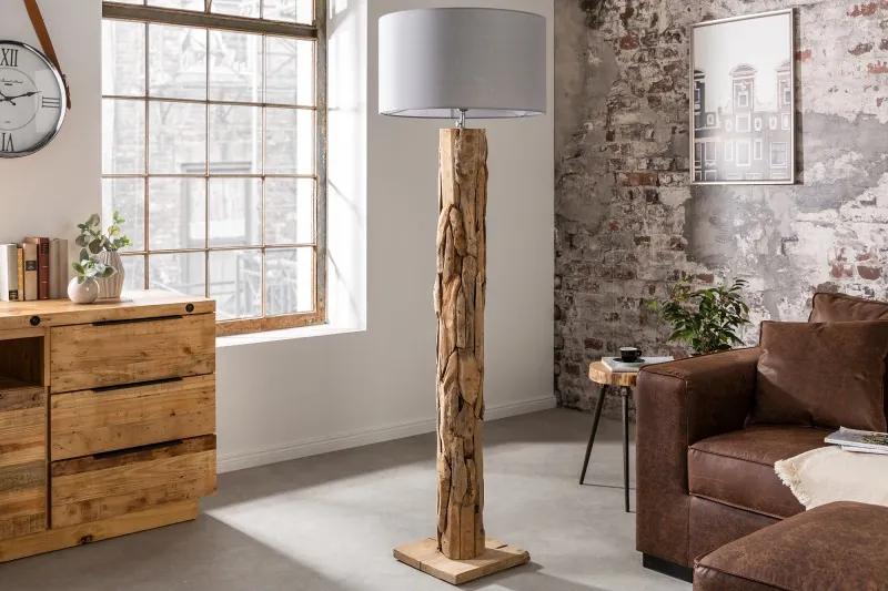 Stojací lampa Roots driftwood frame / 22442-1