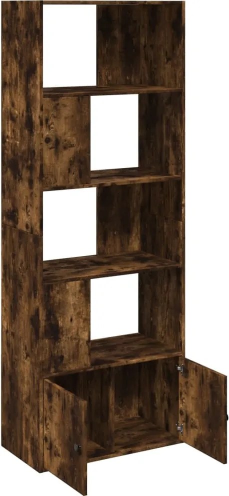 Knihovna kouřový dub 70 x 36 x 189 cm kompozitní dřevo 3295321