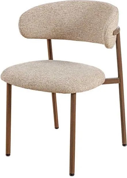 Designová jídelní židle Harding taupe béžová / hnědá