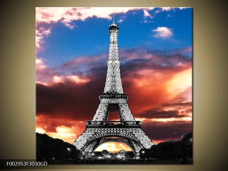 Obraz černobílé Eiffelovy věže  (), 40 dalších rozměrů