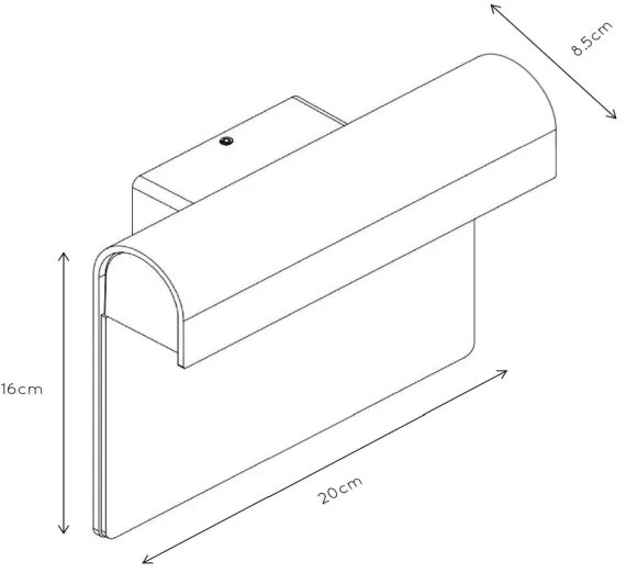 Lucide 27881/06/30 - LED domovní číslo THESI LED/6W/230V IP54