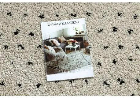 Dywany Luszczow Kusový koberec BERBER SYLA B752 krémový s tečkami Rozměr koberce: 120 x 170 cm
