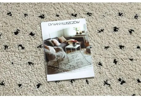 Dywany Luszczow Kusový koberec BERBER SYLA B752 krémový s tečkami Rozměr koberce: 240 x 330 cm