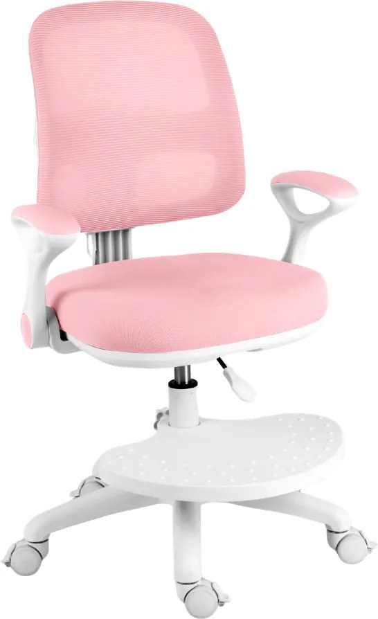 Dětská rostoucí židle Neoseat JUNI 020 — látka, pratelný potah, růžová