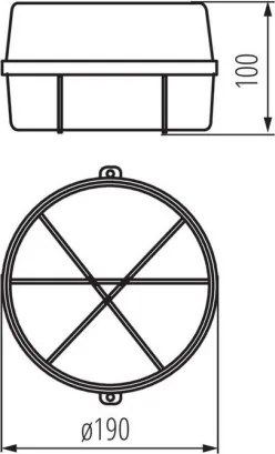Svítidlo Kanlux INES 7061N E27 IP43 70525