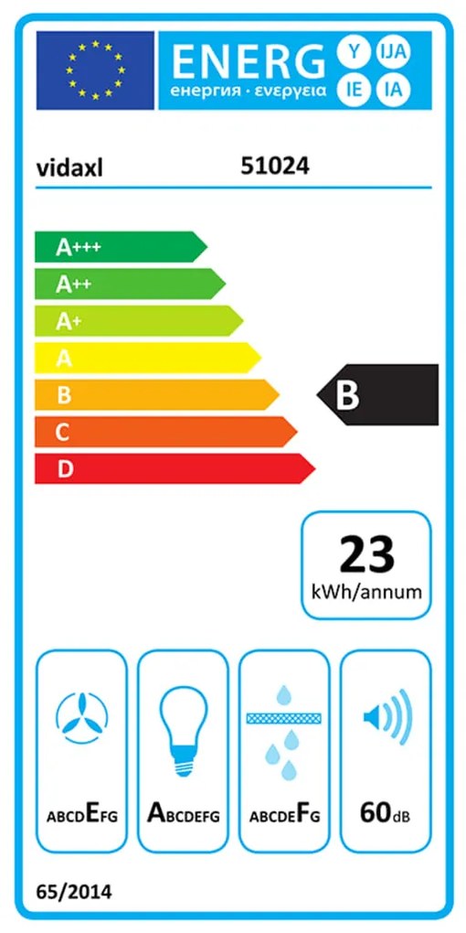 Vestavná digestoř 480 m³/h hliník nerezová ocel, 51024