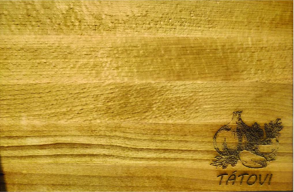 Dřevěné kuchyňské prkénko Na zakázku rozměr: 400x300x40mm: Cena od 1200kč