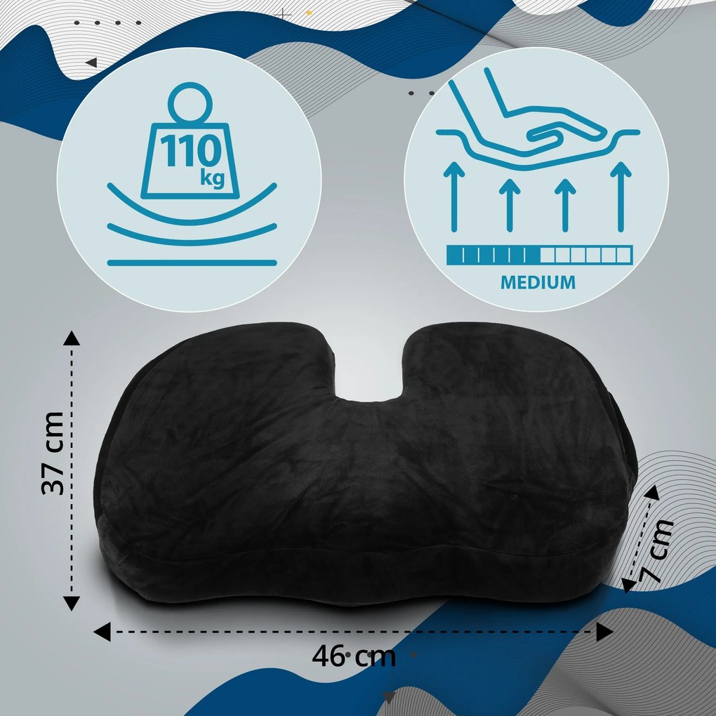 Ergonomisches sedací polštář V2 – černá