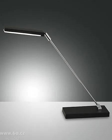 Fabas 3148-30-101 Niki, černá stolní LED lampa na pracovní stůl, 6W LED, výška 54cm