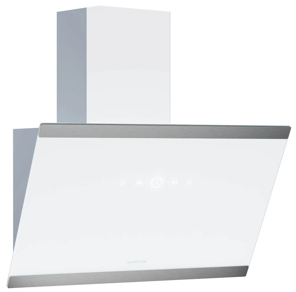 Klarstein FlashLine digestoř, A++, 578 m³/h, 3 úrovně, dotyková, tichá, LED, odsávání/recirkulace, 100 W