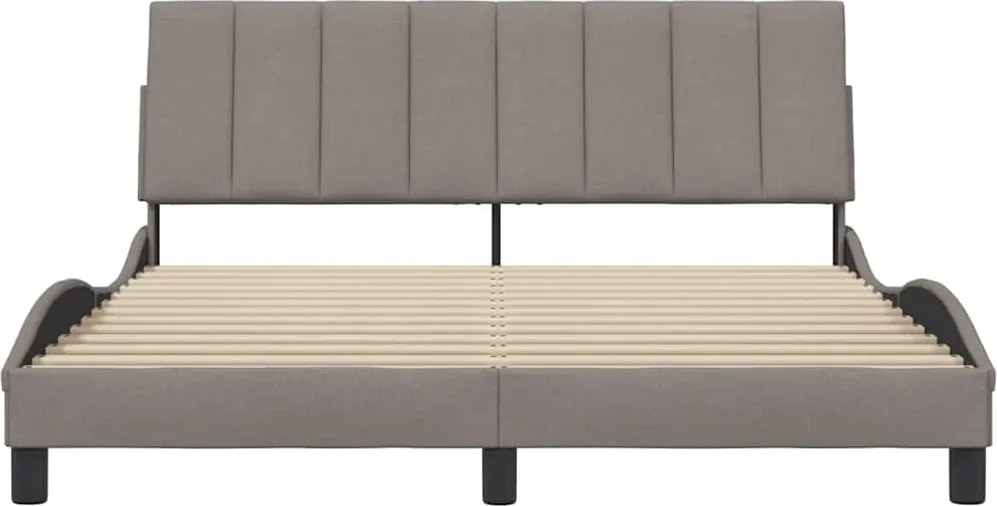Rám postele bez matrace Hanko taupe 160 x 200 cm textil 3310402