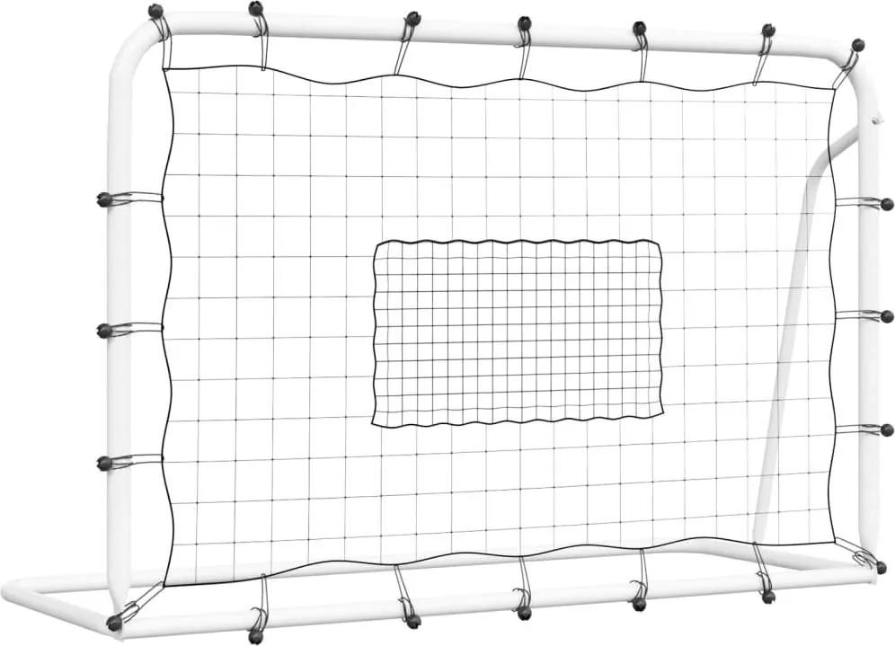 vidaXL Fotbalová odrazová síť bílá a černá 184 x 61 x 123 cm ocel a PE [93735]