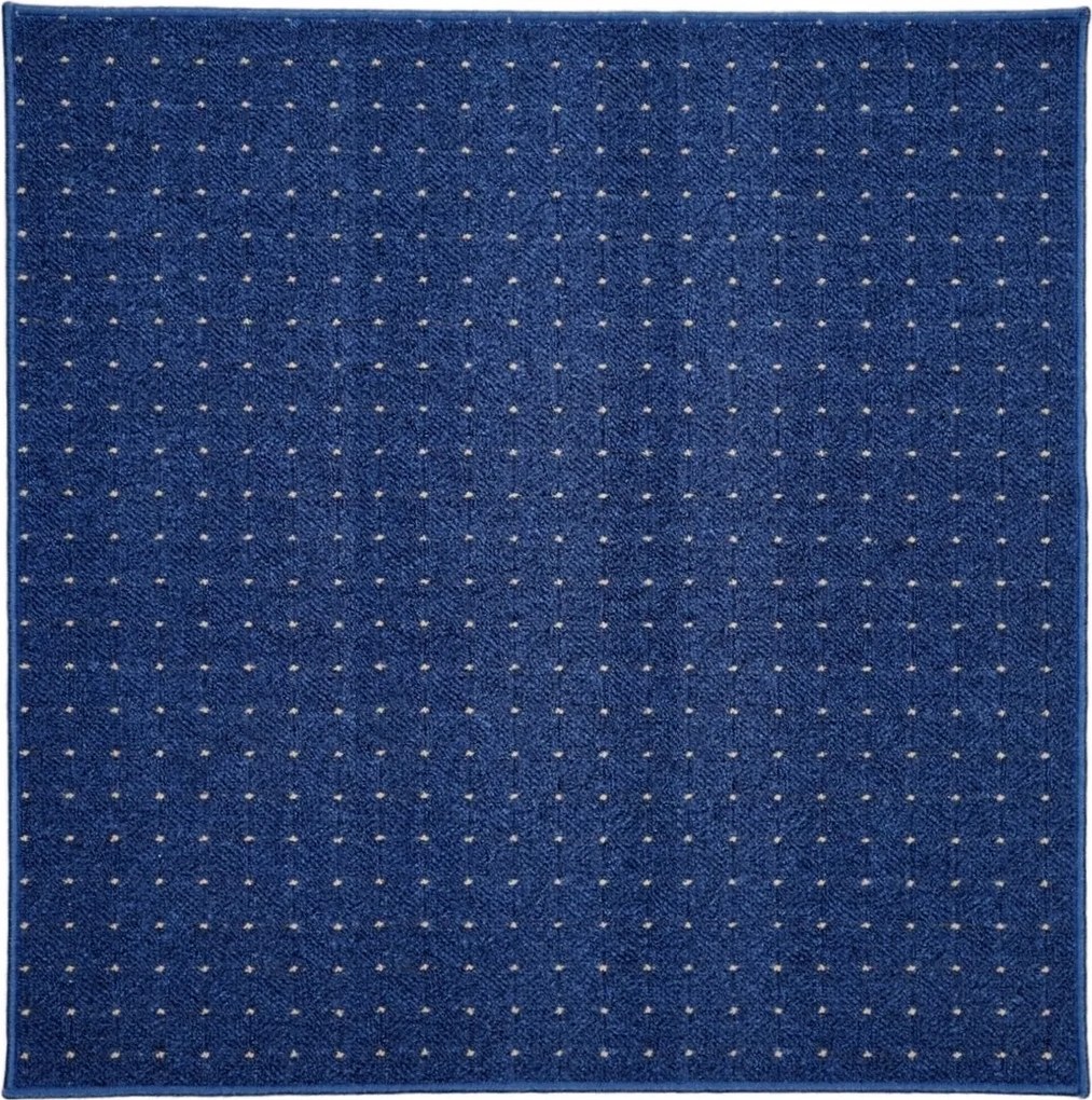 Condor Carpets, Kusový koberec Udinese modrý čtverec, 250x250, modrá, chodba / předsíň