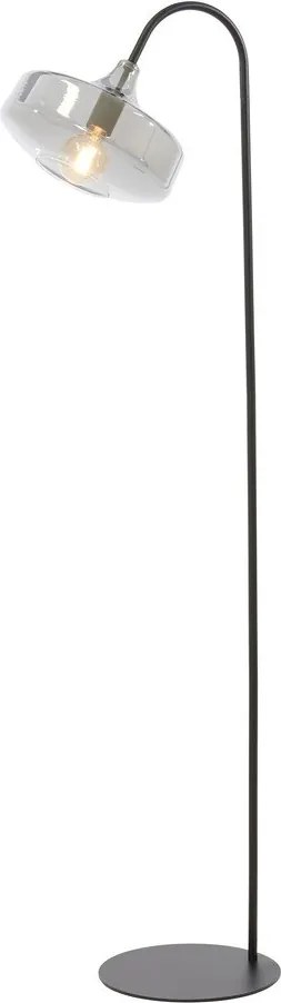 Černá stojací lampa (výška 160 cm) Solna – Light & Living
