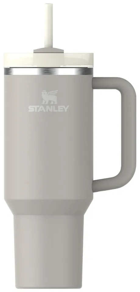Světle šedá termoska s brčkem z nerezové oceli 1,18 l Quencher H2.0 FlowState Tumbler Ash – Stanley