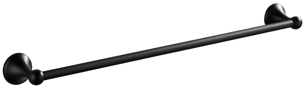 Rea Rea, jednoramenný věšák na ručníky 60cm 332870A, černá matná, REA-06926
