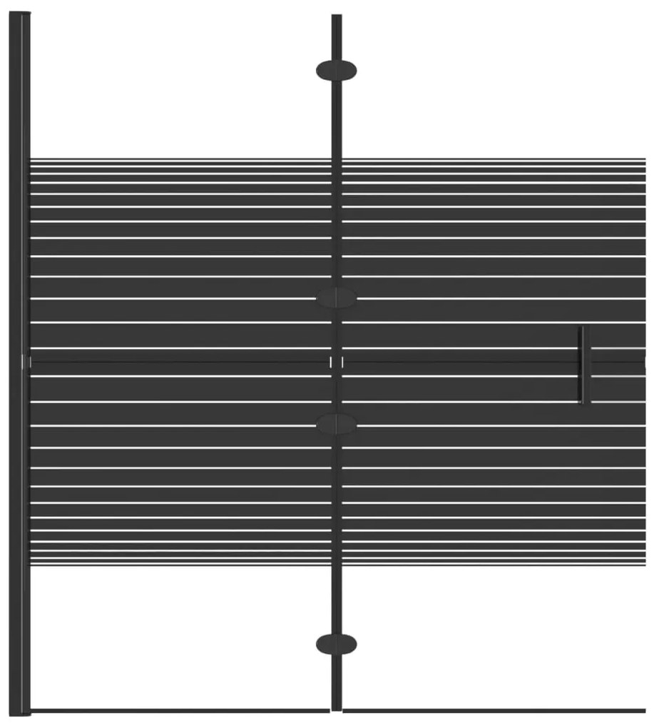 vidaXL Marketos Skládací sprchový kout ESG 120 x 140 cm černý
