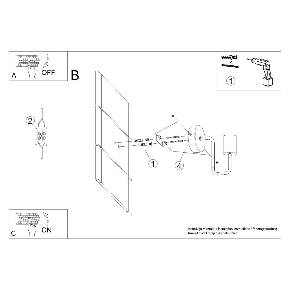 Nástěnné svítidlo Timbo 1, dřevěné tělo svítidla, w