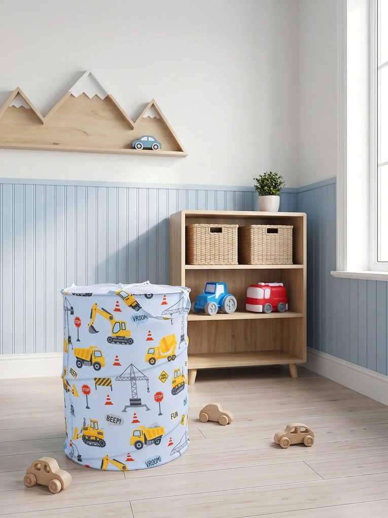 Sinsay - Úložný koš s motivem stavebních strojů - vícebarevná
