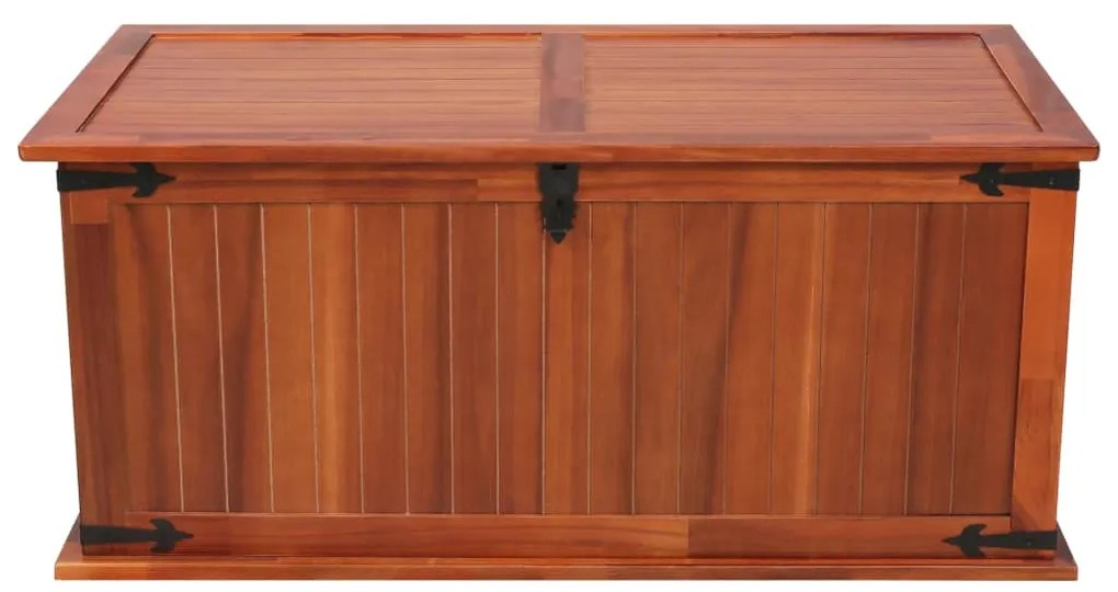 Úložná truhla 79 x 34 x 32 cm masivní akáciové dřevo - Default Title