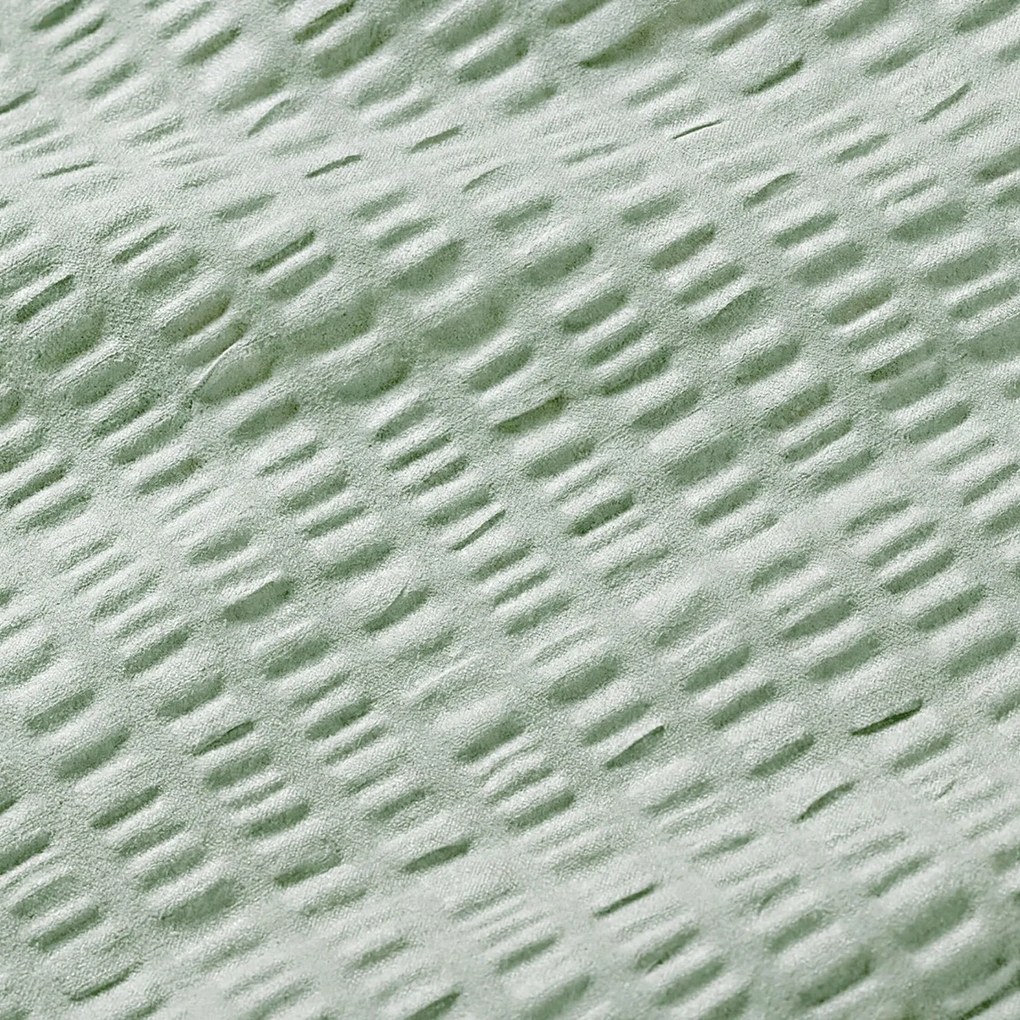 Krepové perkálové povlečení Jednobarevné - světle zelené Velikost: 140 x 200 + 70 x 90