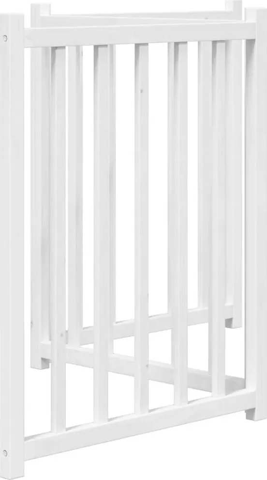 vidaXL Zábrana pro psy skládací 3 panely 150 cm masivní jedle [352276] Barva: hnědý dub