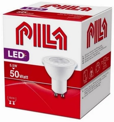 LED žárovka GU10 PILA MV 4,7W (50W) neutrální bílá (4000K), reflektor 60°