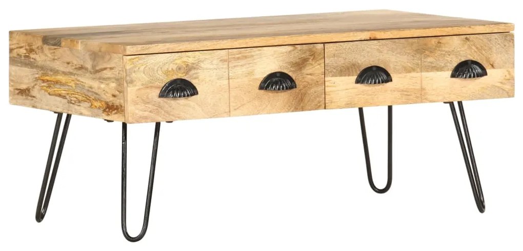 Konferenční stolek Vilas - 90 x 50 x 39 cm | masivní mangovníkové dřevo