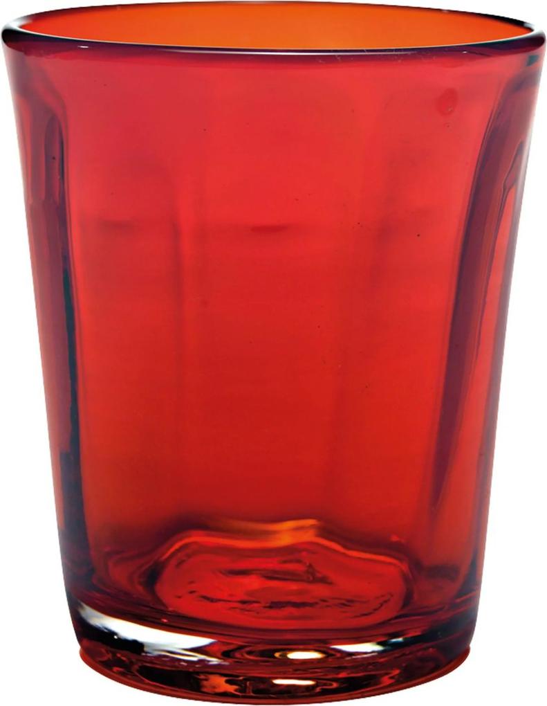 Skleněný pohár Bei 320 ml červený