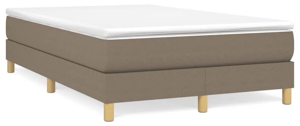 Box spring postel s matrací taupe 120x190 cm textil,  3269668
