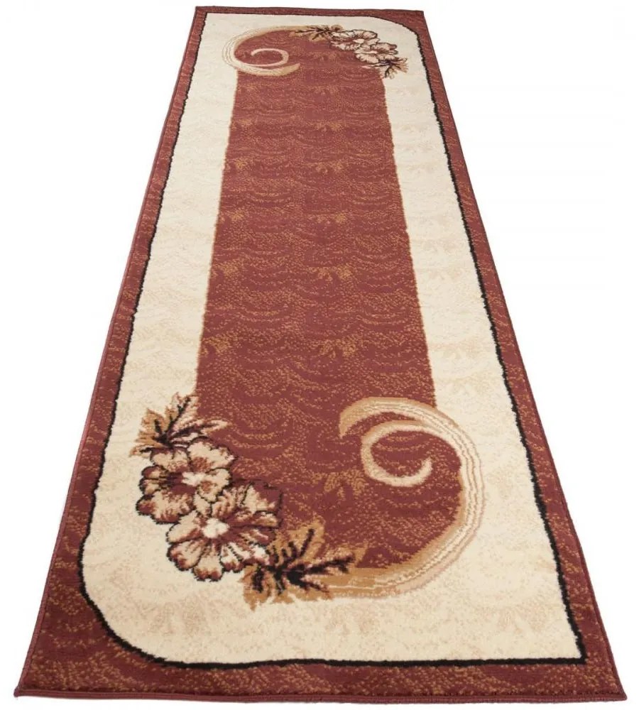 Kusový koberec PP Riccio hnědý atyp 80x200cm