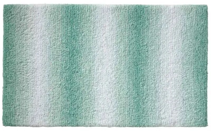 KELA Koupelnová předložka Ombre 65x55 cm polyester nefritově zelená KL-23560