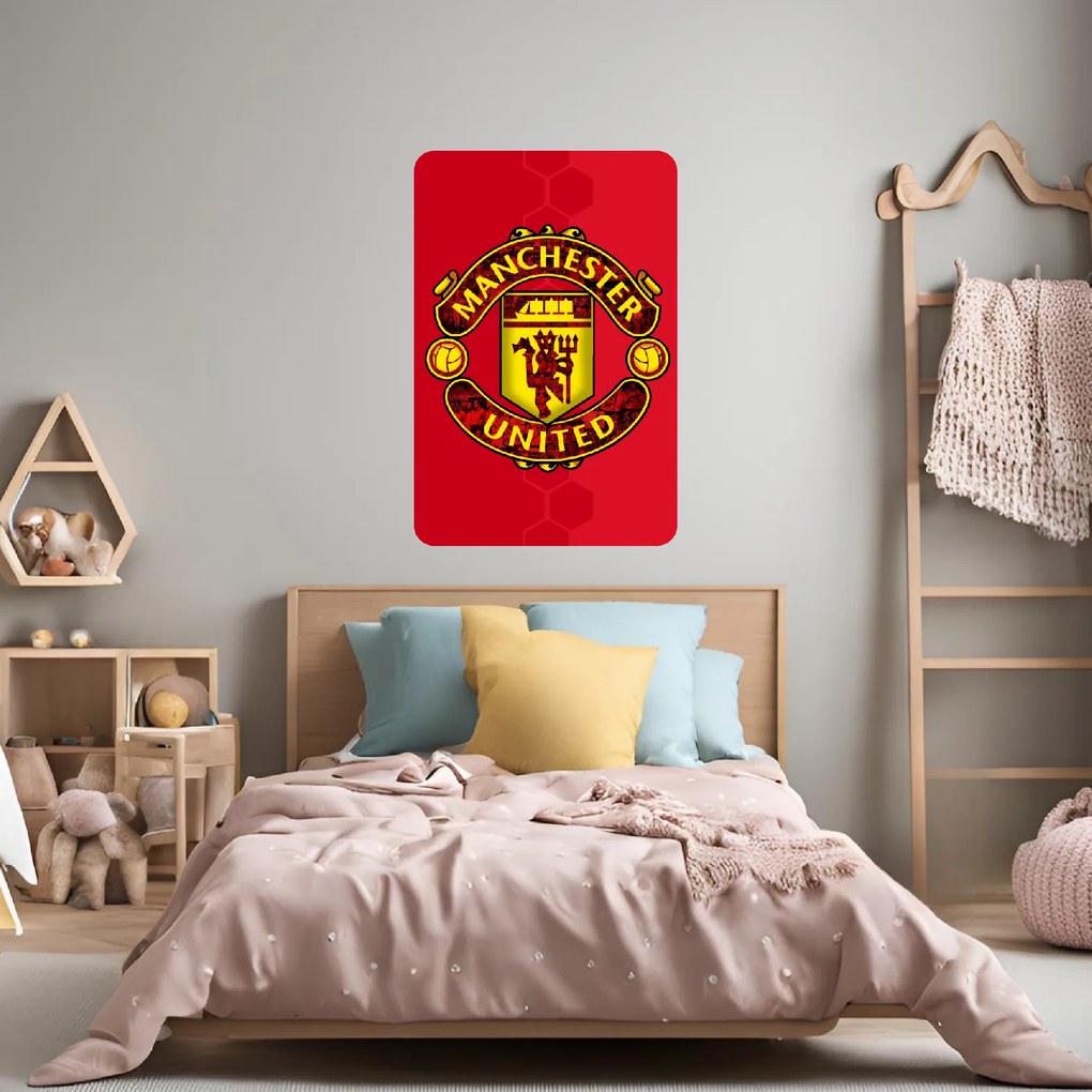 Textilní samolepka na zeď "Manchester United FC"