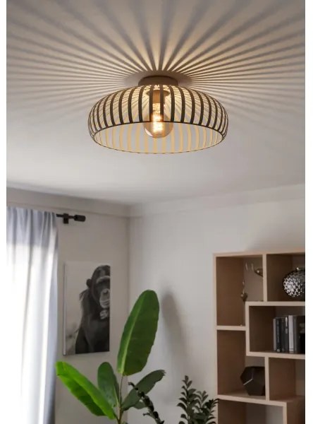 Eglo 901747 - Stropní svítidlo MOGANO 1xE27/40W/230V pr. 43 cm písková