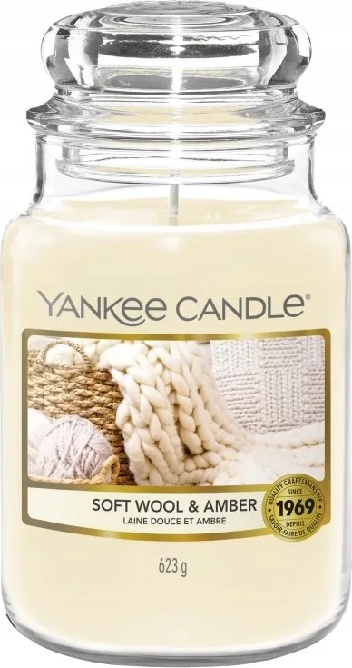 Yankee Candle velká Soft Wool & Amber