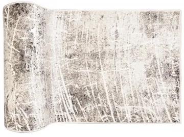 Běhoun moderní abstraktní NIL 8007 4 944 béžový šedý bílý Rozměr: 60 cm