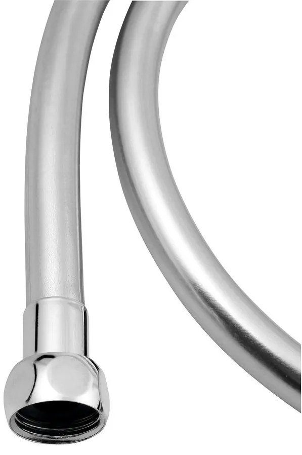 Sapho, SOFTFLEX hladká plastová sprchová hadice, 100cm, stříbrná/chrom, 1208-05