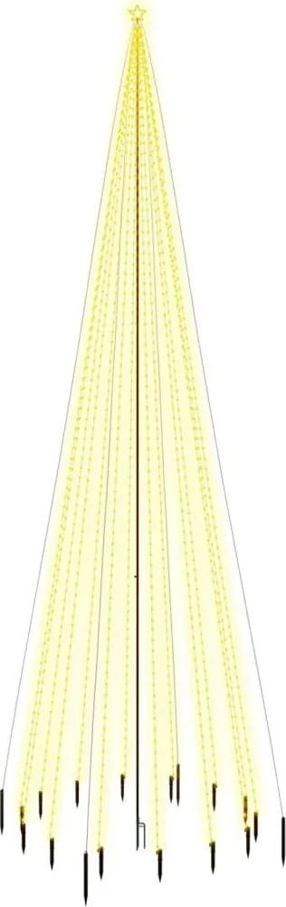 vidaXL Vánoční strom s hrotem 1 134 ch LED diod 800 cm [343562] Barva: Studená bílá