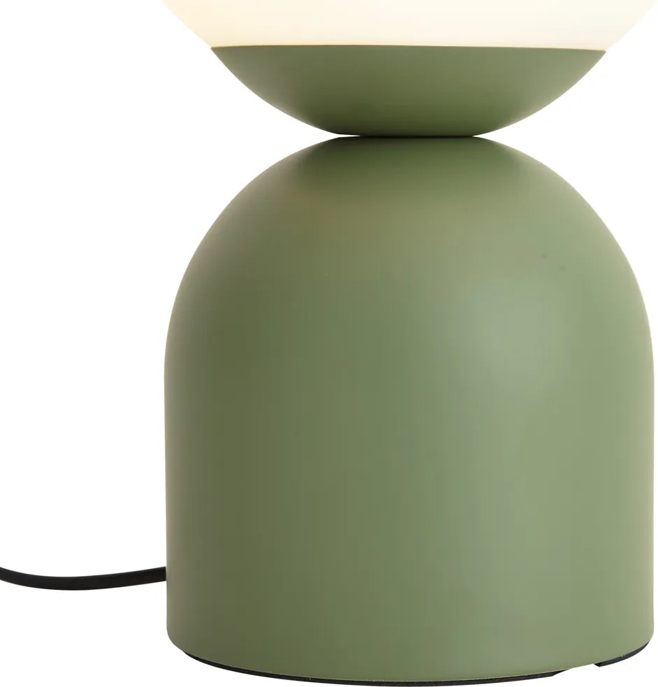 Hotel Chic Table Lamp Green with Opal Glass - Pallon Trend